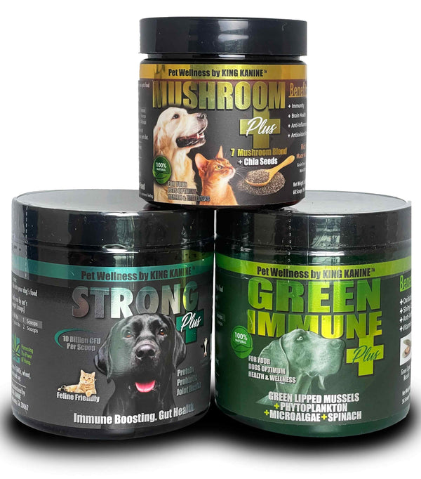TRIPLE WELLNESS COMBO Green Plus Strong Plus And Mushroom Plus