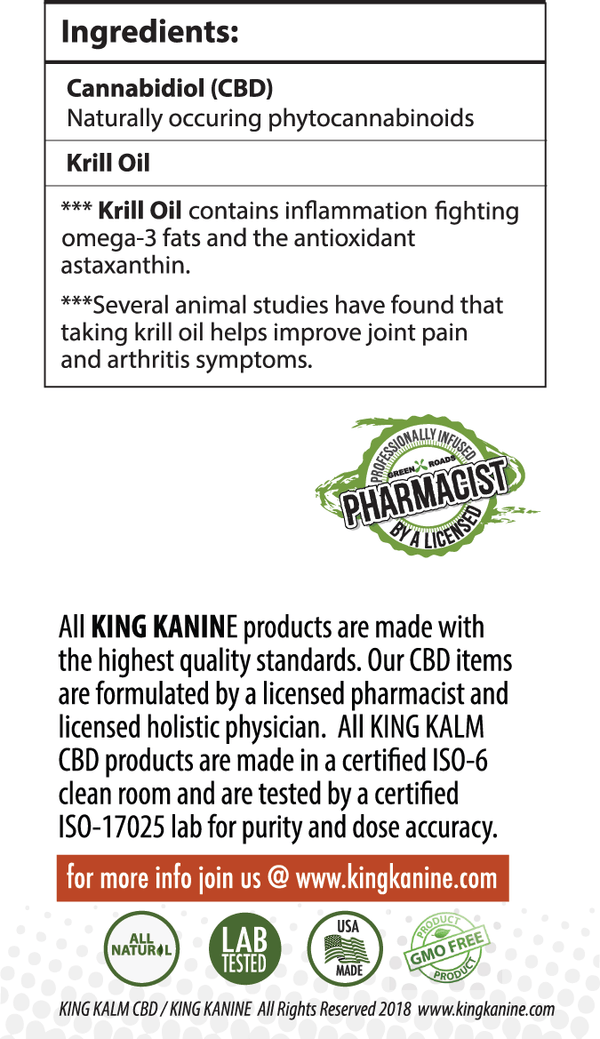 KING KALM™ CBD for Shih Tzus - 150mg CBD Oil